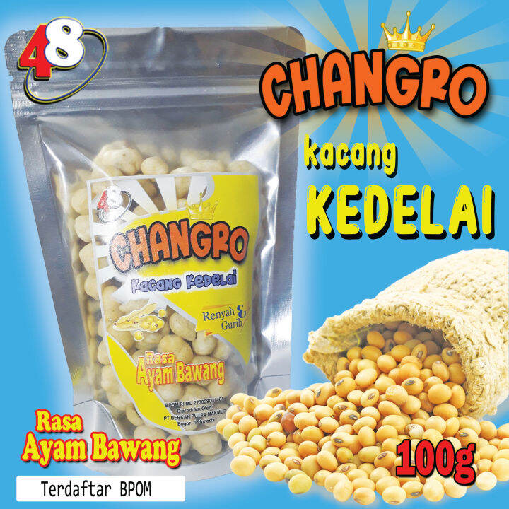 Changro 48/Changro/Cangro/Kacang Kedelai/Kacang Kedele/Makanan Ringan ...