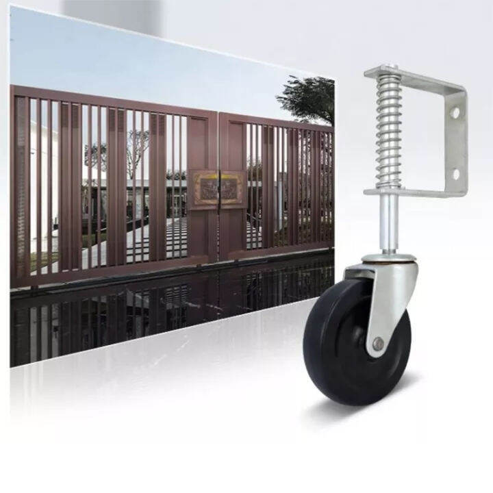 Spring Loaded Gate Caster 4”, Heavy Duty Gate Caster Wheel with Spring ...