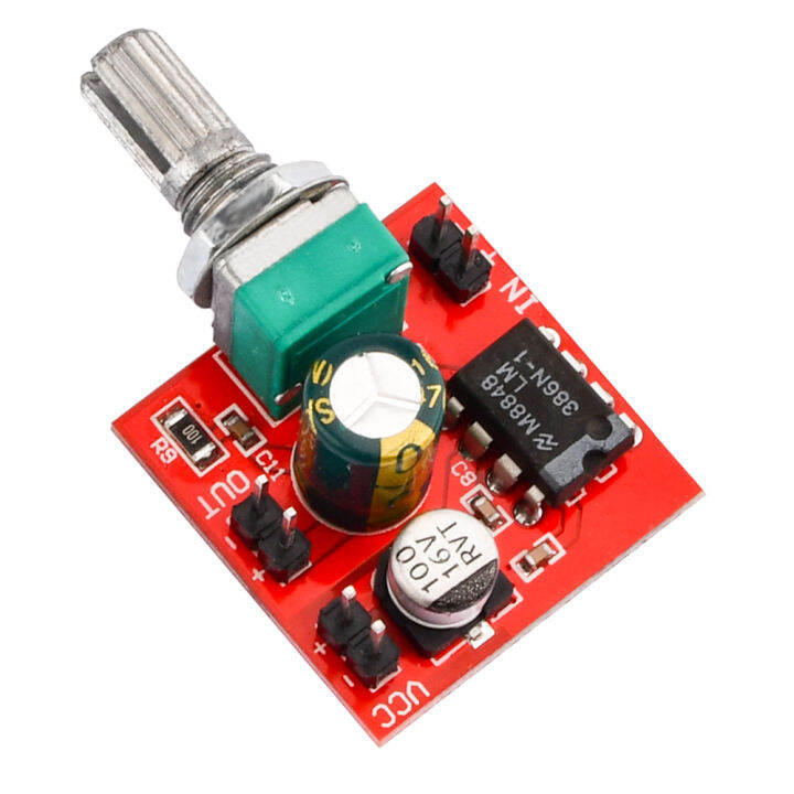 LM386 Mini Power Amplifier Board Audio Amplifier Module Volume ...
