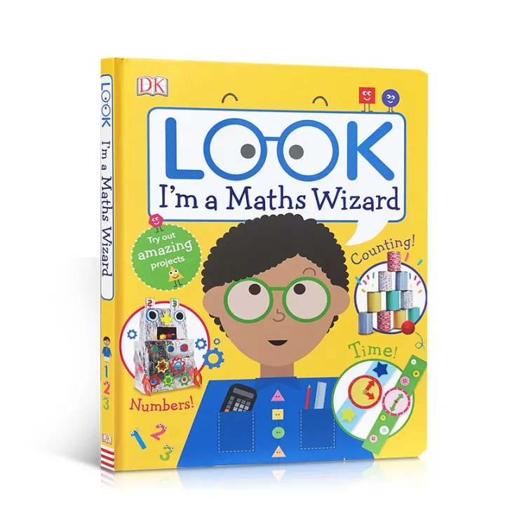 DK Look Im A Maths Wizard Hardcover Full Color Picture Books for ...