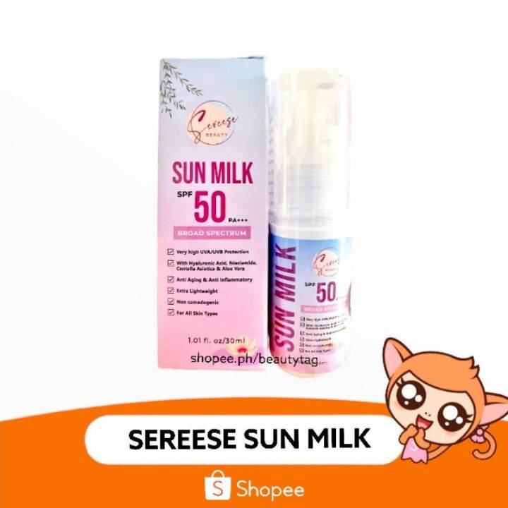 ONHAND: Sereese Beauty Sun Milk SPF 50 PA+++ | Whitening Milk Soap | Intense Whitening Body ...