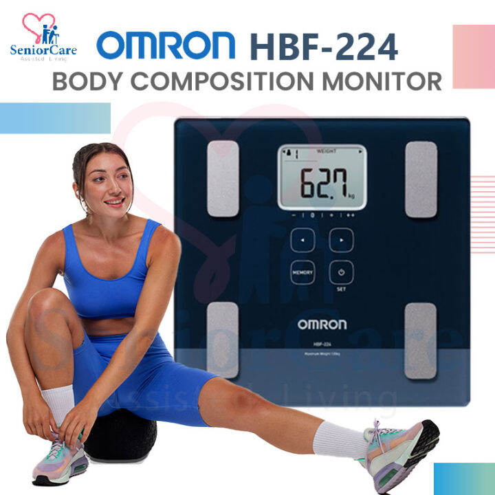 OMRON HBF-224 Body Composition Monitor - Body Scan Scale Smart Digital Weighing Analyzer BMI ...