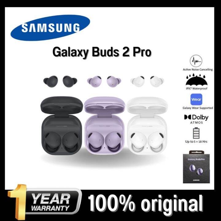 Samsung Galaxy Buds 2 Pro True Wireless Bluetooth Earbuds Noise ...