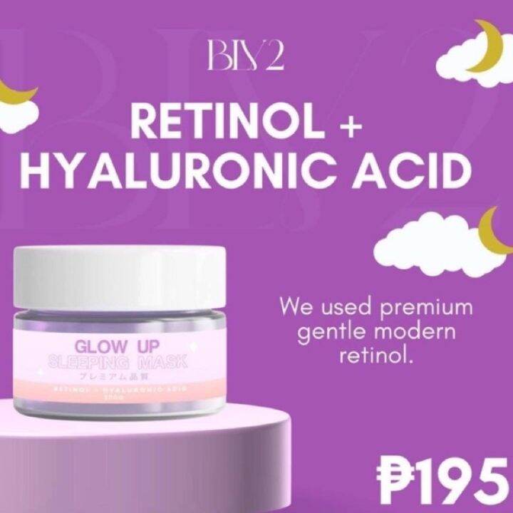 BLV2 Glow Up Sleeping Mask Retinol + Hyaluronic Acid | Lazada PH