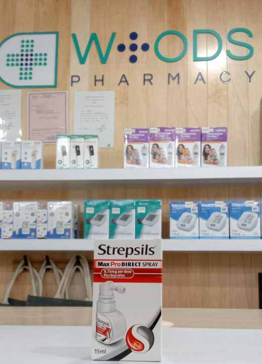 WOODS PHARMACY STREPSILS MAX PRO DIRECT SPRAY 15ML (EXP-09/2023) | Lazada