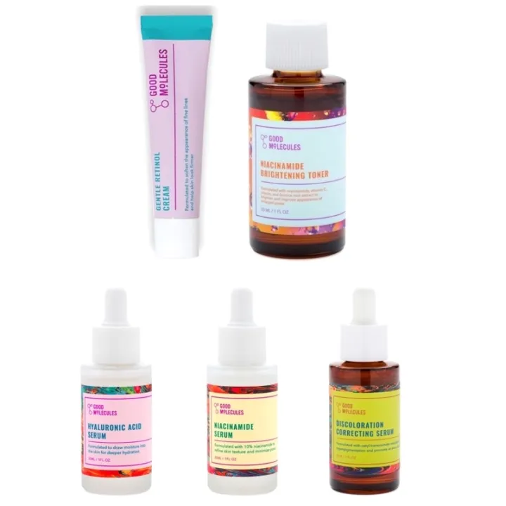 Good Molecules Gentle Retinol Cream / Discoloration Serum / Niacinamide ...