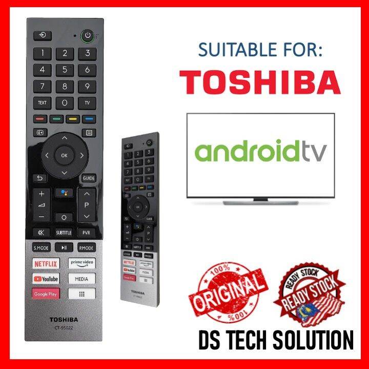 TOSHIBA SMART ANDROID TV REMOTE CONTROL [M'SIA STOCK] REPLACEMENT WITH ...