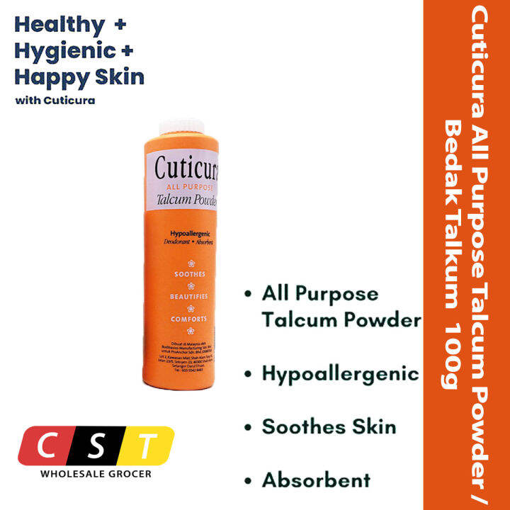Cuticura All Purpose Talcum Powder / Bedak Talkum 100g | Lazada