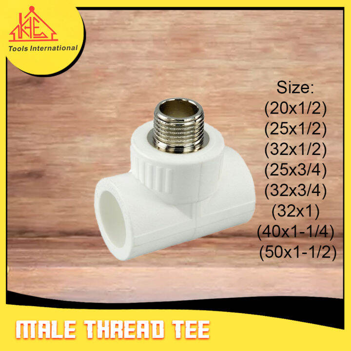 PPR SUPREME/FITTINGS/(PER PIECE) PPR Male Tee w/ Brass Thread | Lazada PH