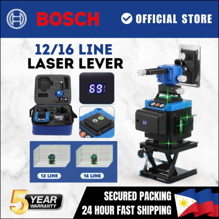 Bosch Auto Measurement Tool Line Laser Level Green Light Self-Leveling ...