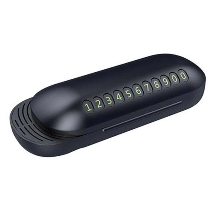 Car Parking Number Plate 3-in-1 Temporary Car Parking Phone Number Card ...