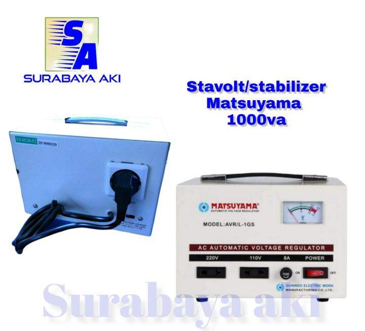 Stabilizer Listrik Stavolt Voltage Regulator MATSUYAMA 1000VA 1kva ...