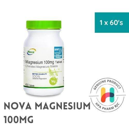 NOVA MAGNESIUM 100MG 60'S | Lazada