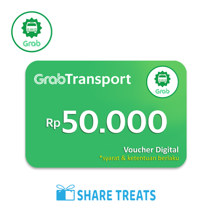 Grab Transport Voucher Digital Rp 50.000 | Lazada Indonesia
