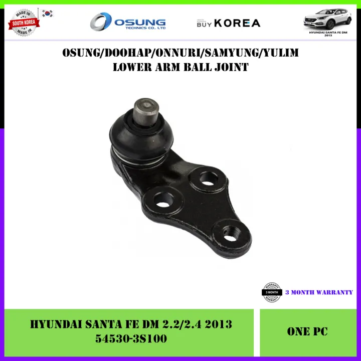 (DM-1) Hyundai Santa Fe DM 2013 Lower Arm Ball Joint (54530-3S100) | Lazada