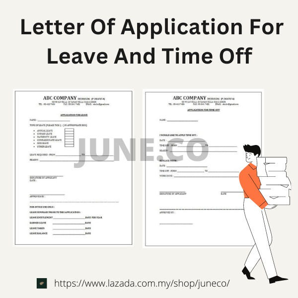 LETTER OF APPLICATION FOR ANNUAL LEAVE AND TIME OFF SURAT PERMOHONAN ...