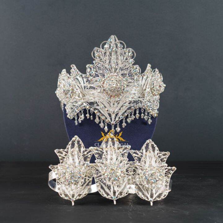 Mahkota Siger Sunda Pengantin TRAP DAUN Silver Gold /set manten/siger ...