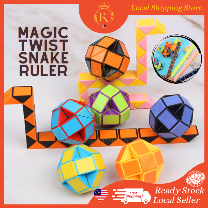 Fidget Snake Cube Twist Puzzle Magic Snake Sensory Toys Collection ...