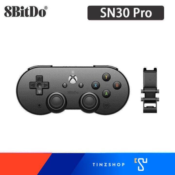 8BitDo SN30 Pro (80DK) จอยไร้สายไม่มีขา สีดำ สำหรับ Xbox Controller Android/PC (พร้อมคลิบล็อค ...