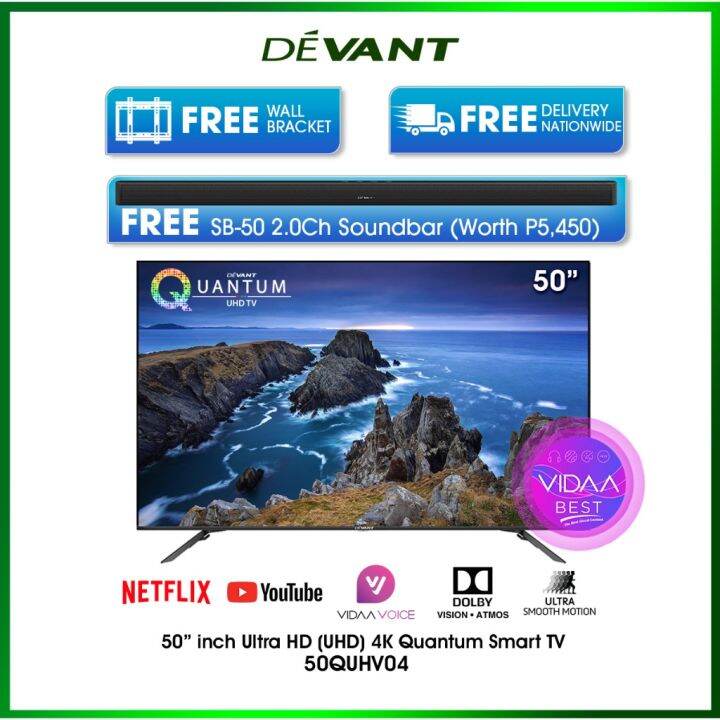 [Original Quality] ☌♚♀ DEVANT 50QUHV04 50 inch (UHD) 4K TV - Netflix ...