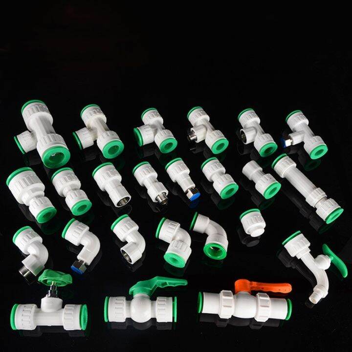 PPR Pipe Fittings Quick Connectors 20 25 32mm Straight Plug Connect ...