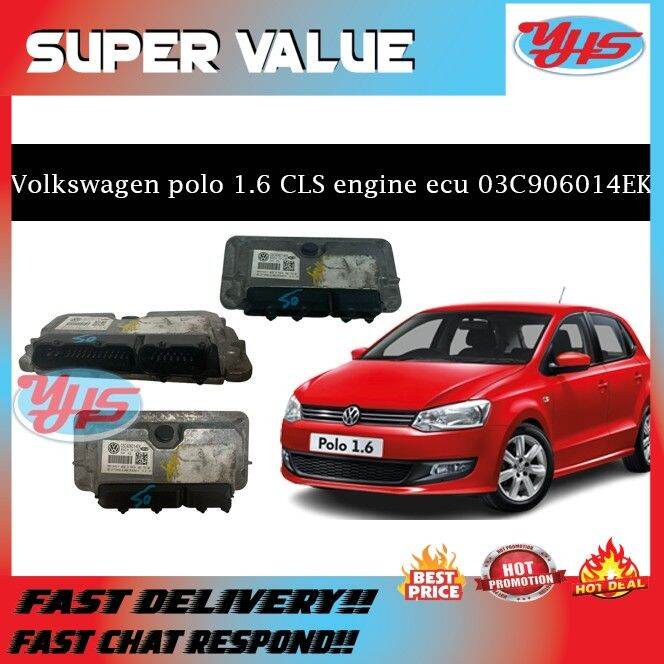 Used Volkswagen polo 1.6 CLS engine ecu 03C906014EK | Lazada