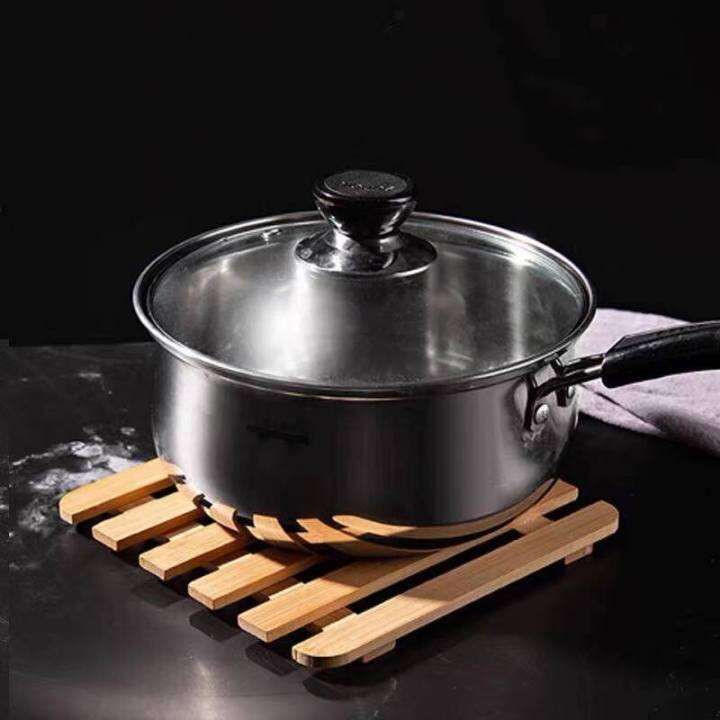 Multipurpose Bamboo Wooden Heat Pad Table Mat Heat Insulation Pot ...
