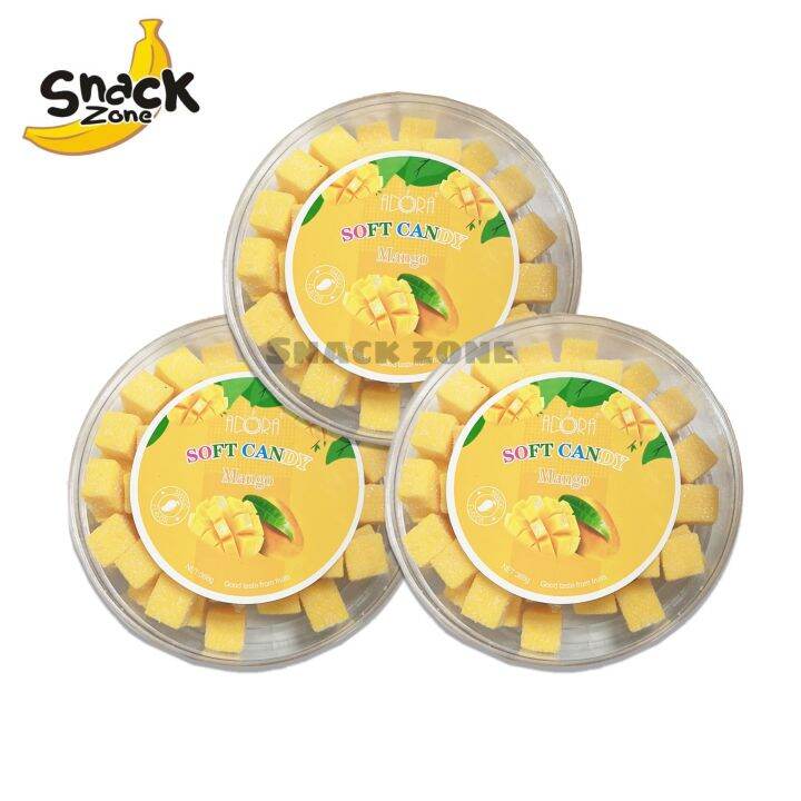 ( SET OF 3 ) Mango-flavored fudge, fruit-flavored juice soft cake ...