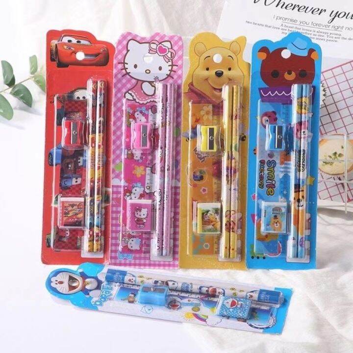 ชุดอุปกรณ์เครื่องเขียน ดินสอ ชุดเครื่องเขียน kids pencil cartoon ดินสอ ...