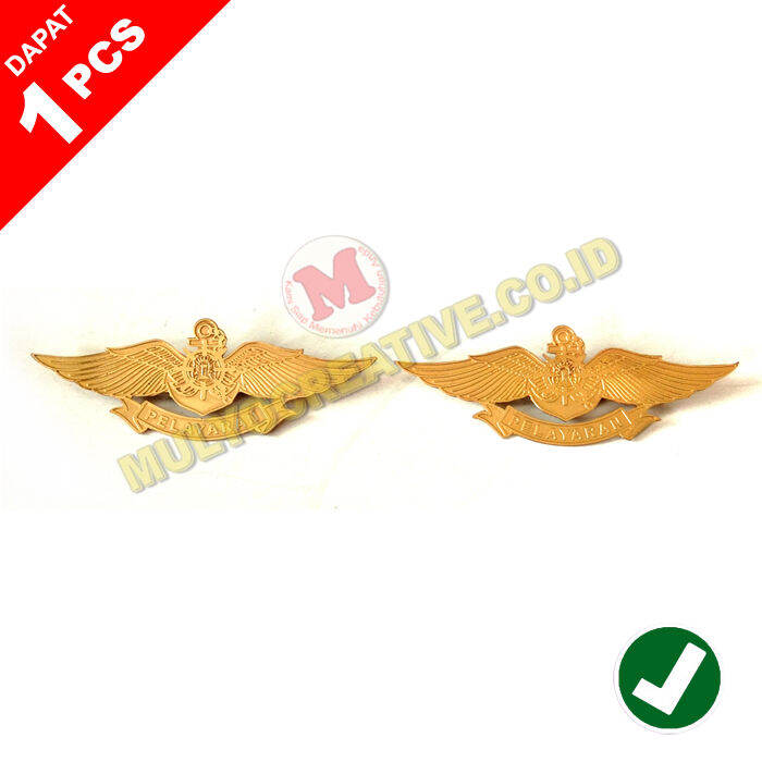 Brevet Wing Atribut Sekolah Pelayaran Logo Pelayaran / 1pcs | Lazada ...