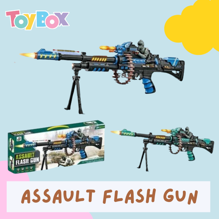 ToyBoxPH Flash Gun Lights and Sounds Battery Operated Gun Toy | Lazada PH