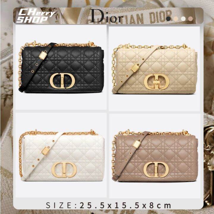 COD【Duty free in the Philippines】Di*or MEDIUM DIOR CARO BAG crossbody ...