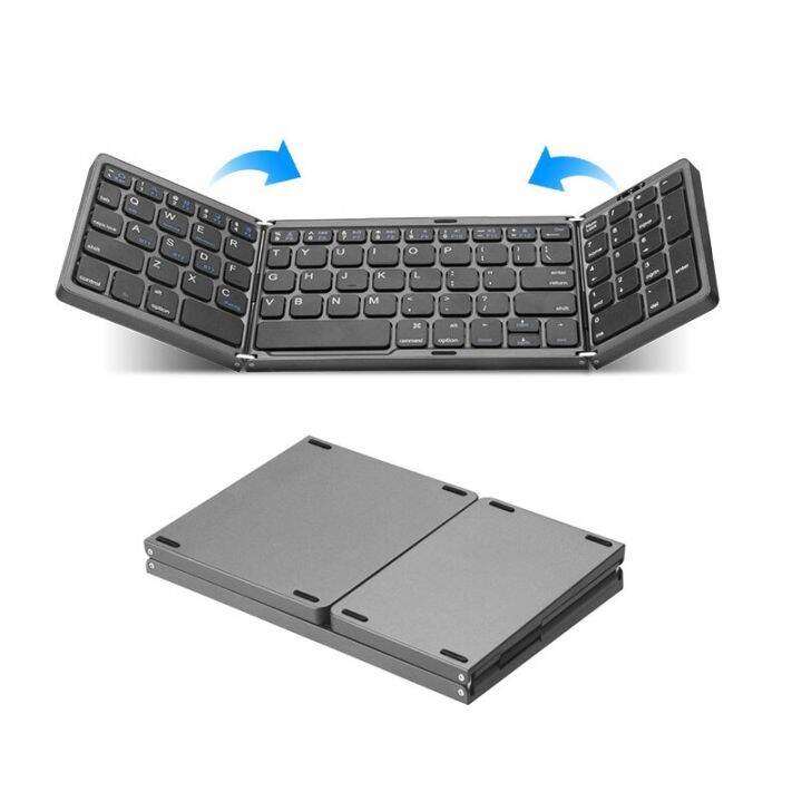 Folding Bluetooth Wireless Keyboard Foldable Numeric Keypad Number Pad For Windows Android Ios ...