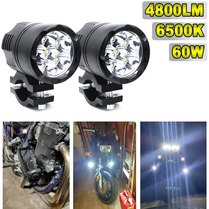 Motorcycle Spotlight LED Headlight for BMW 6500K R1200GS ADV F800GS F650 K1200S LED Auxiliary ...
