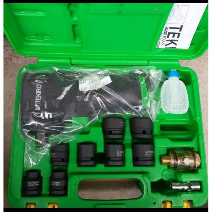Tekiro Air impact Jumbo 1/2 Stubby socket set 12pcs impact angin 1/2 ...