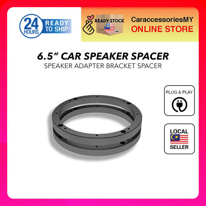 1Pair 6.5 inch Car Audio Speaker Spacer Adapter Refitting Mat bracket ...