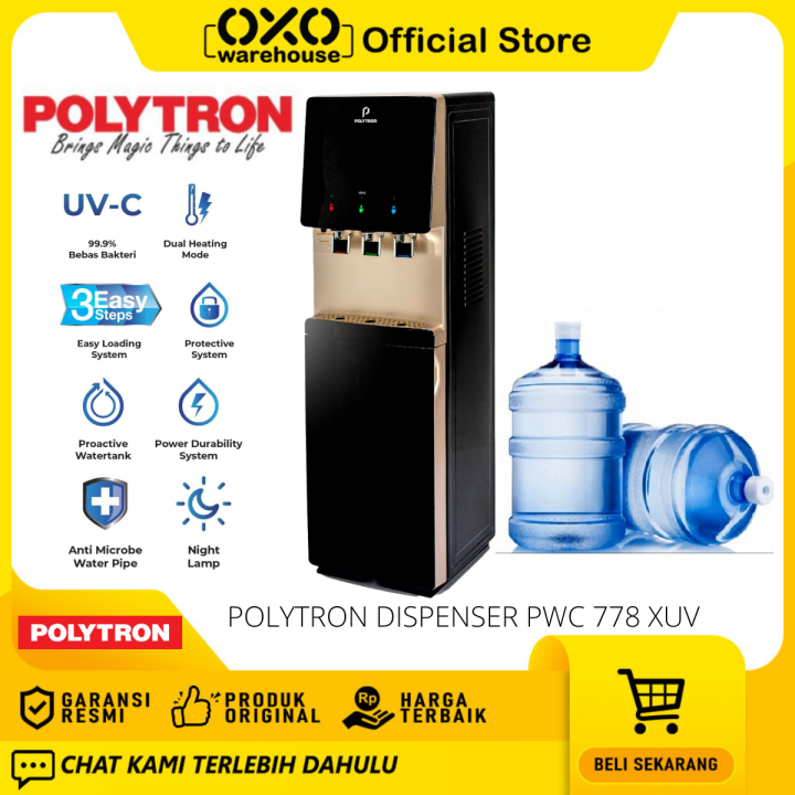 POLYTRON DISPENSER HYDRA PWC 778 XUV PERLINDUNGAN UV DUAL MODE PEMANAS ...