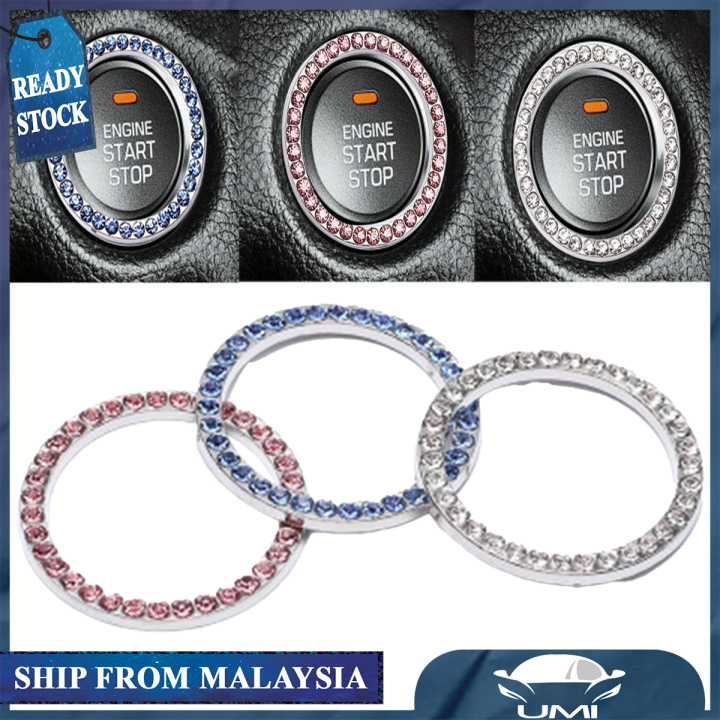 1 Pc Start Button Ring Auto Start Ring Switch Key Decoration Ring ...