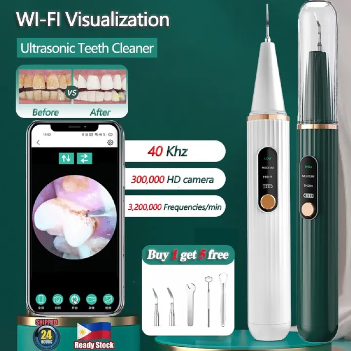 SMILEKIT Visual Electric Tooth Cleaner Machine Smart Ultrasonic Dental ...