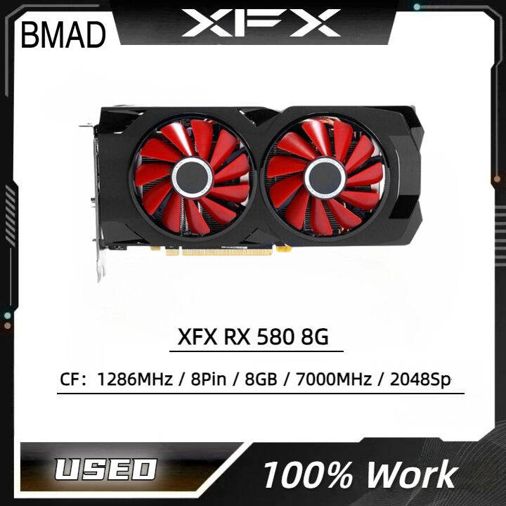 Used XFX RX 580 8G 2048SP graphics chip AMD 8GB 256bit GDDR5 | Lazada PH