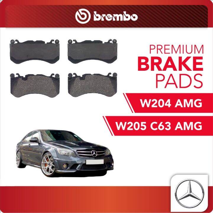 BREMBO Front Brake Pads (1 set) - Mercedes W204 AMG, Mercedes W205 C63 AMG | Lazada