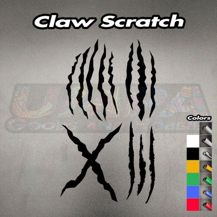 ☂Claw Scratches - Decals Stickers for Motorcycle Cars Vans Pickup Truck ...