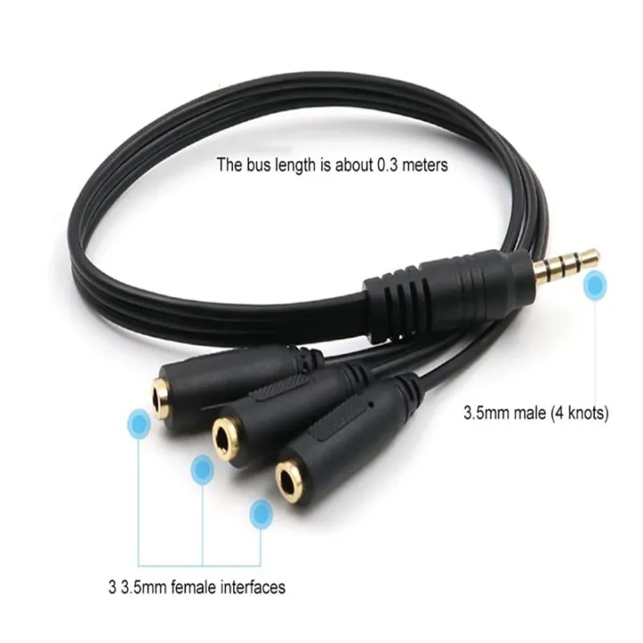 Legend Aux Multi Headphone Earphone Audio Splitter Adapter 3.5mm Jack ...