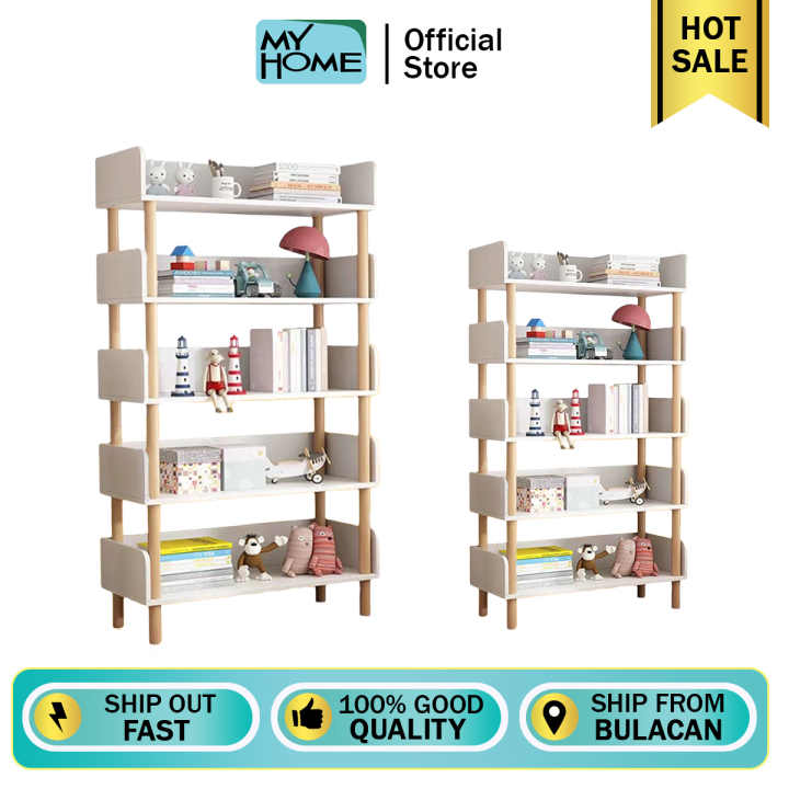 MYHOME Bookshelf Simple Floor Shelf Multifunctional Shelf Bookcase ...