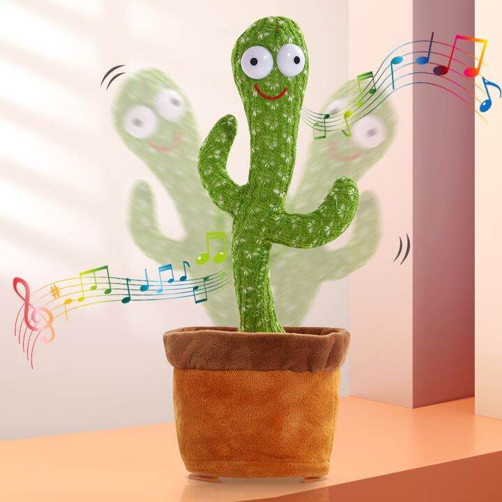 Lovely Dancing Cactus Doll Talking Toy Speak Talk Sound Record Repeat ...