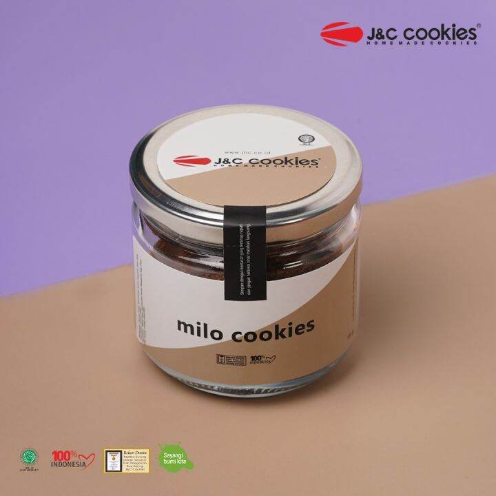 Kue Kering Milo Cookies JNC J&C Cookies Jar Kaca | Lazada Indonesia