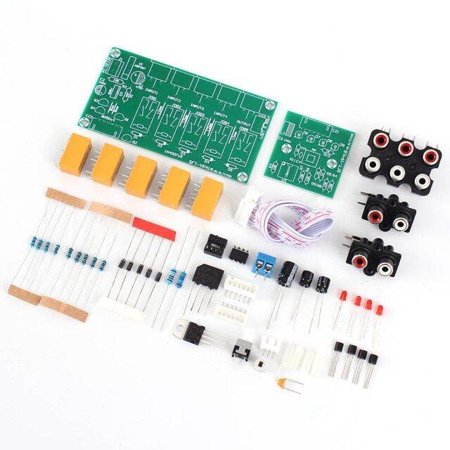 Audio Input Signal Selector Module 4 In 1 Out Relay Switching Board Relay Selects Amplifier ...
