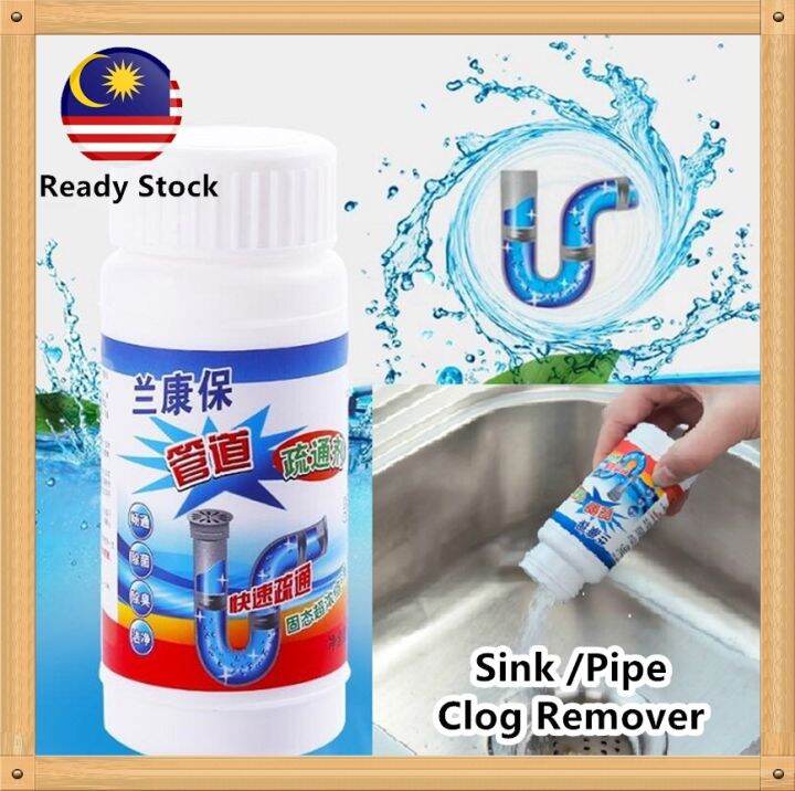 LKB Clog Remover Cleaner Chemical Powder Sewer unblock pipe anti ...