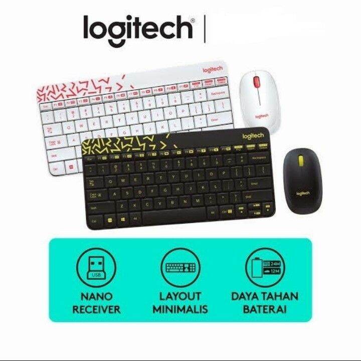 Logitech Wireless Combo Keyboard + Mouse Mk240 - M212 Mini keyboard ...