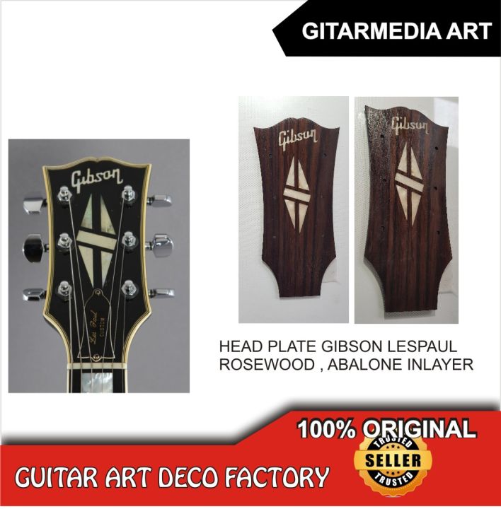 HEADSTOCK GITAR OVERLAY GIBSON LESPAUL SG CUSTOM | Lazada Indonesia